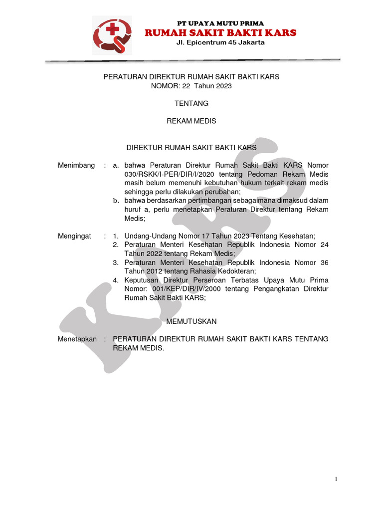 Regulasi Rekam Medis, MRMIK 5 EP 1 | PDF | Sains & Matematika