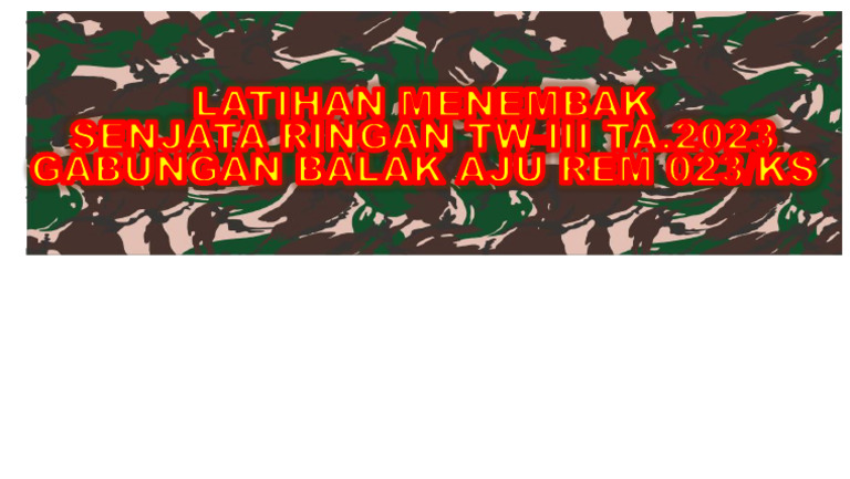Banner Nembak 3X1 Ri TW Iii Ta 2023 | PDF Banner Nembak 3X1 Ri TW Iii Ta 2023 | PDF