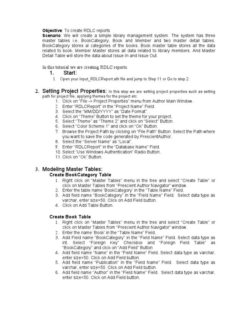 Start In This Tutorial We Are Creating Rdlc Reports 1 Pdf Button Computing Microsoft