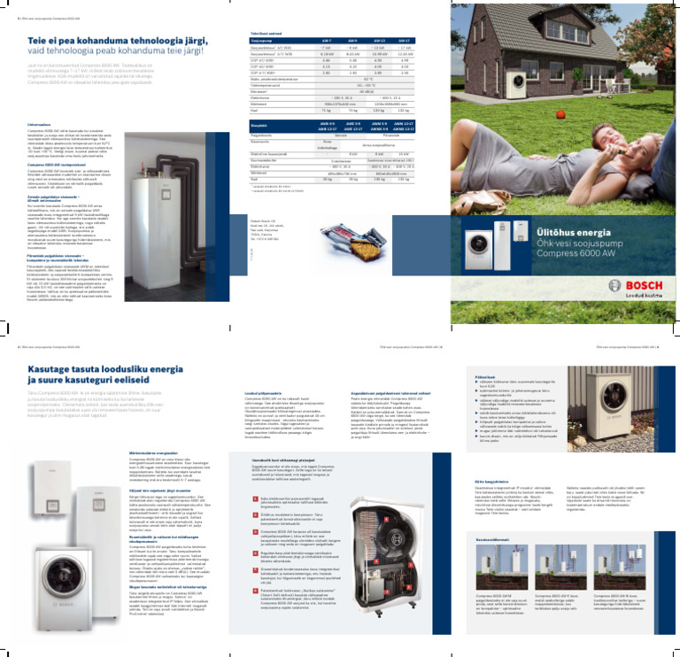 Bosch Compress 6000 Infoleht | PDF
