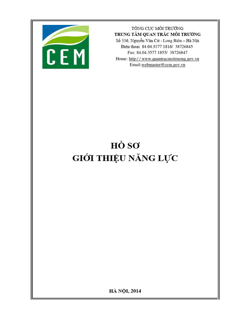 HoSoNangLuc CEM-2014 Final | PDF