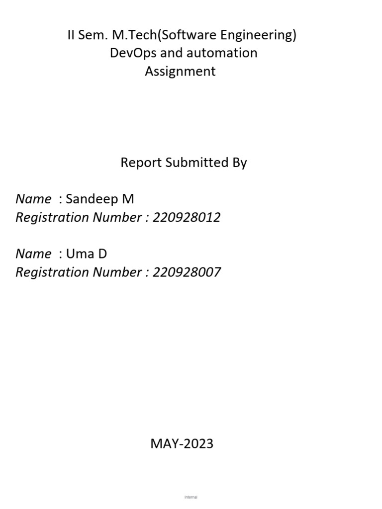 Devops Assignment | PDF | Version Control | Computing