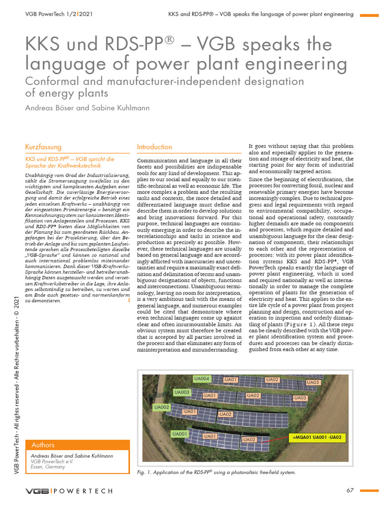 VGB POWERTECH 2021 06 067 070 BOESER Specimen | PDF | Power Station ...