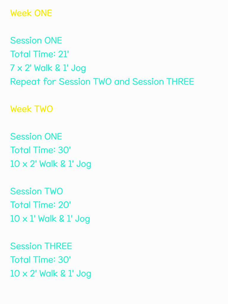 8-Week Running Training Plan | PDF