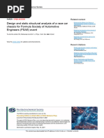 Design & Manufacturing of Fsae Chassis | PDF | Steel | Strength Of ...