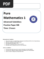 AS-Pure-1-Paper-A Naiker Maths | PDF | Circle | Area