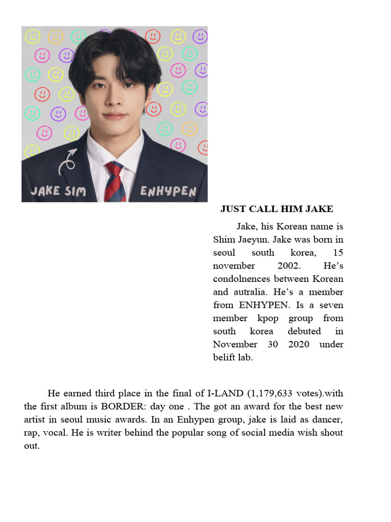 Just Call Him Jake | PDF