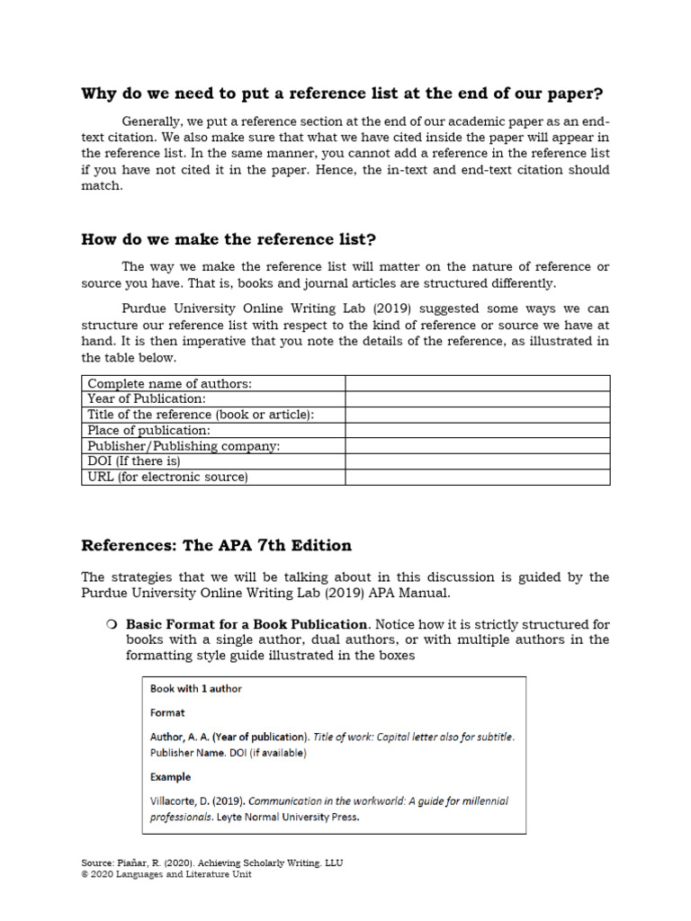 References APA 7th Edition | PDF | Apa Style | Citation