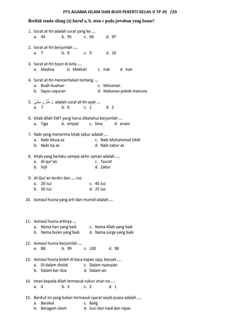 Soal Buk Kasmawati | PDF