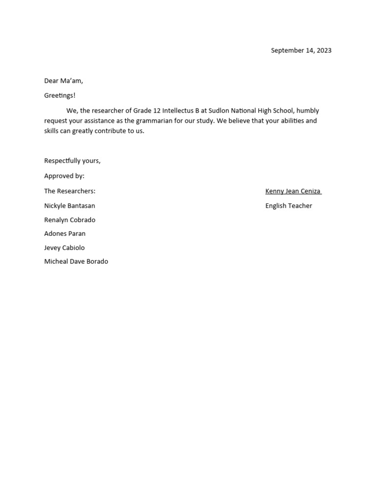 Kyle Letter | PDF