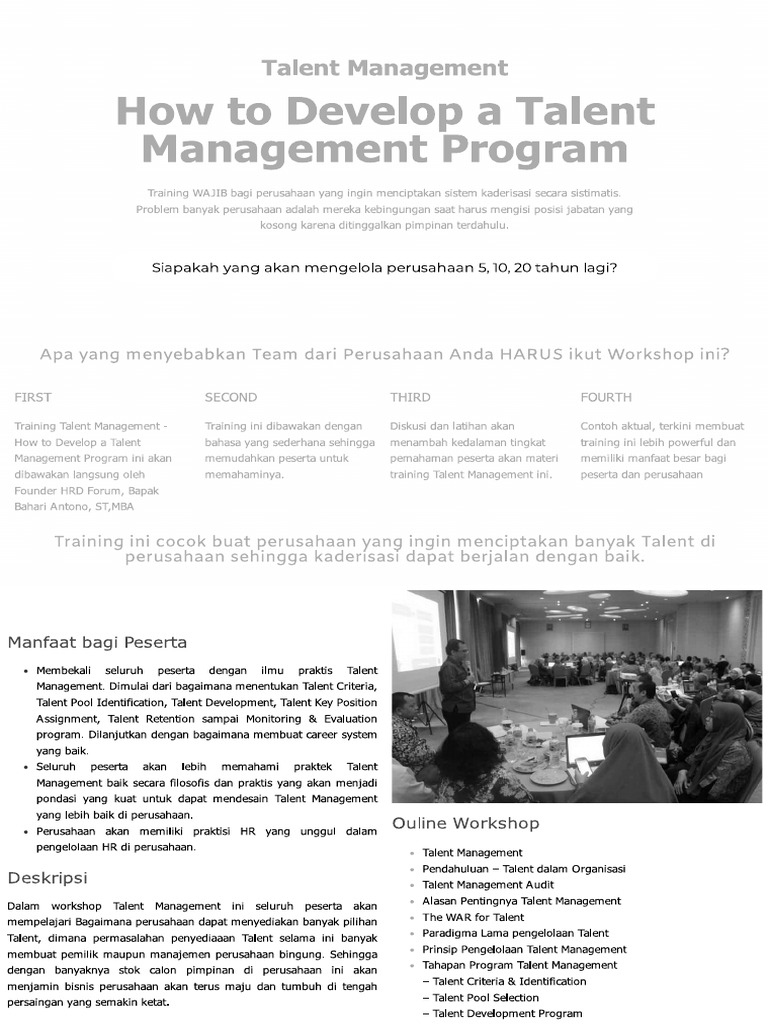 Talent Management Training | PDF