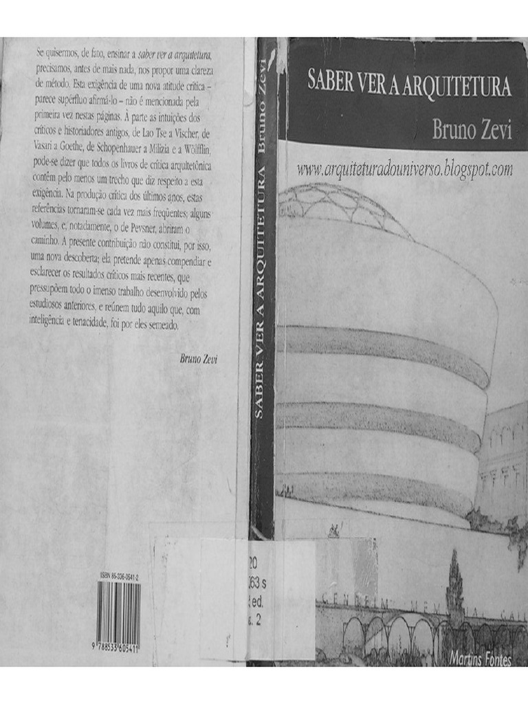 Saber ver Arquitectura-BRUNO ZEVI | PDF