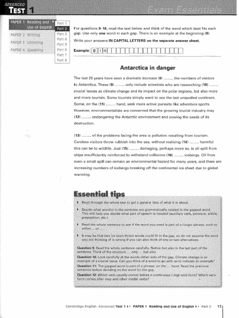 Test 1 Paper 1 Part 2 With Key | PDF