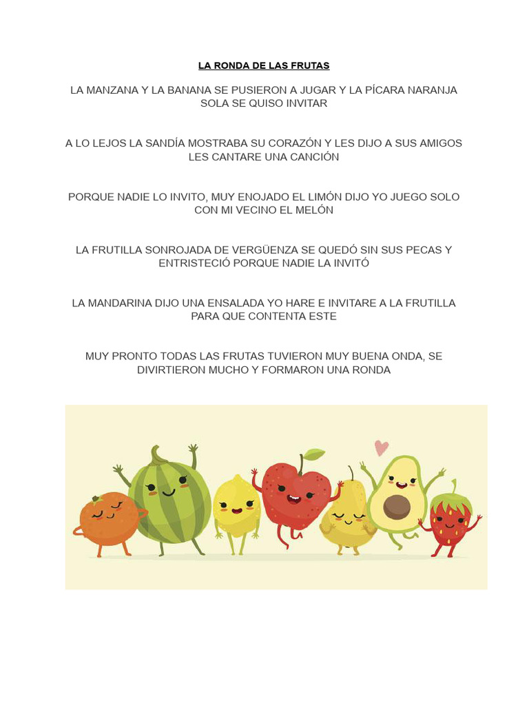 La Ronda de Las Frutas | PDF
