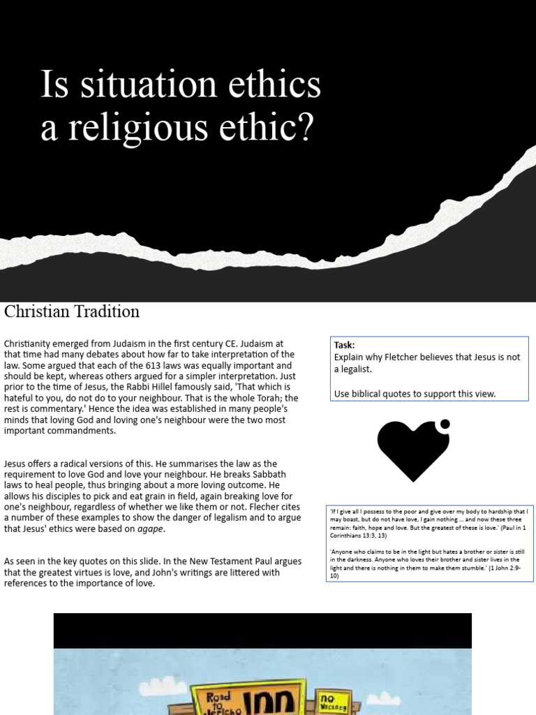 Situation Ethics | PDF | Love | Jesus
