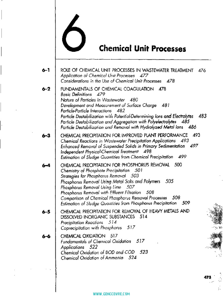 Chapter 6 Chemical Unit Operations | PDF Chapter 6 Chemical Unit Operations | PDF