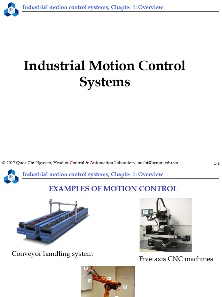 Industrial Motion Control Overview | PDF | Electric Motor | Physical ...