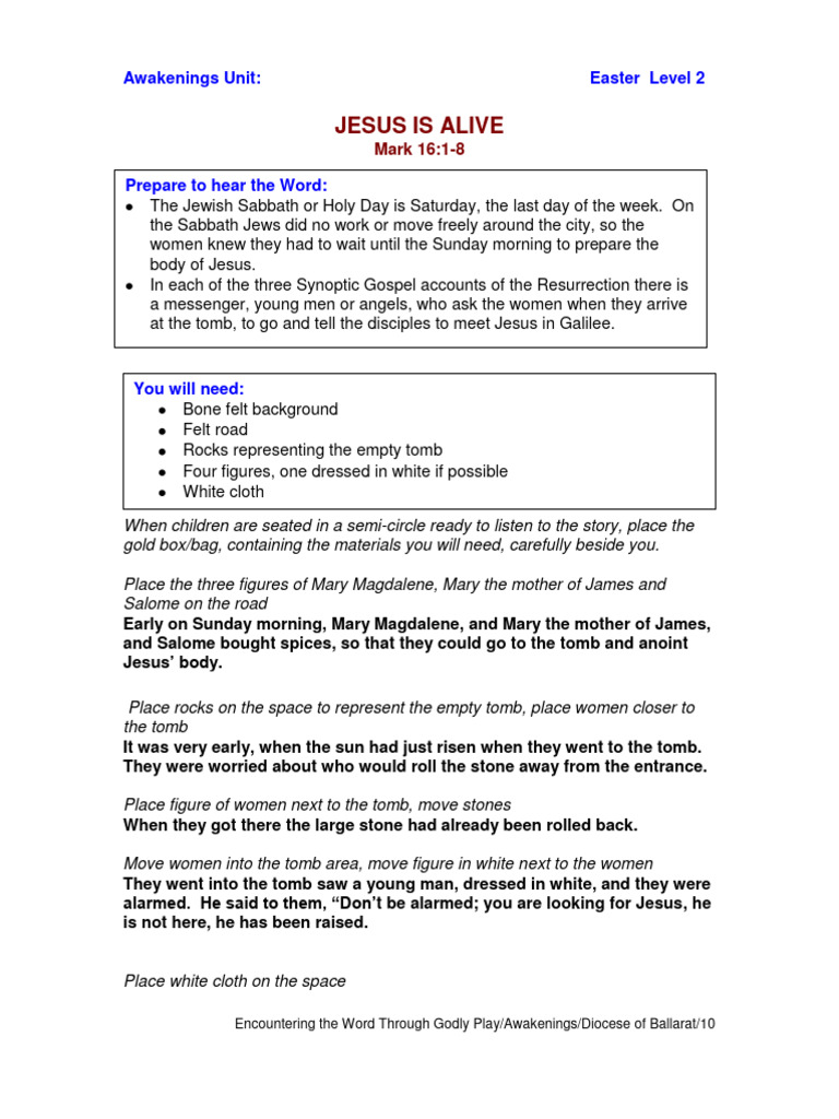 Jesus Is Alive | PDF | Jesus | Mary Magdalene