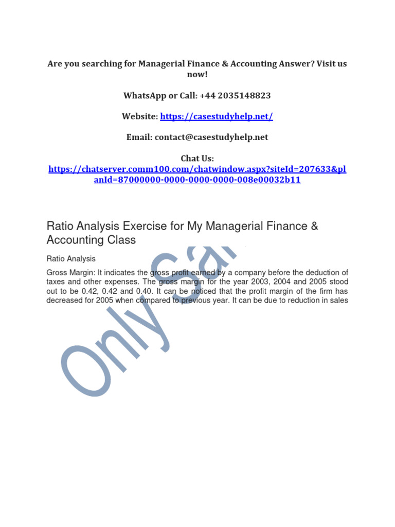 Are You Searching For Managerial Finance & Accounting Answer? Visit Us Now! | PDF | Equity ...