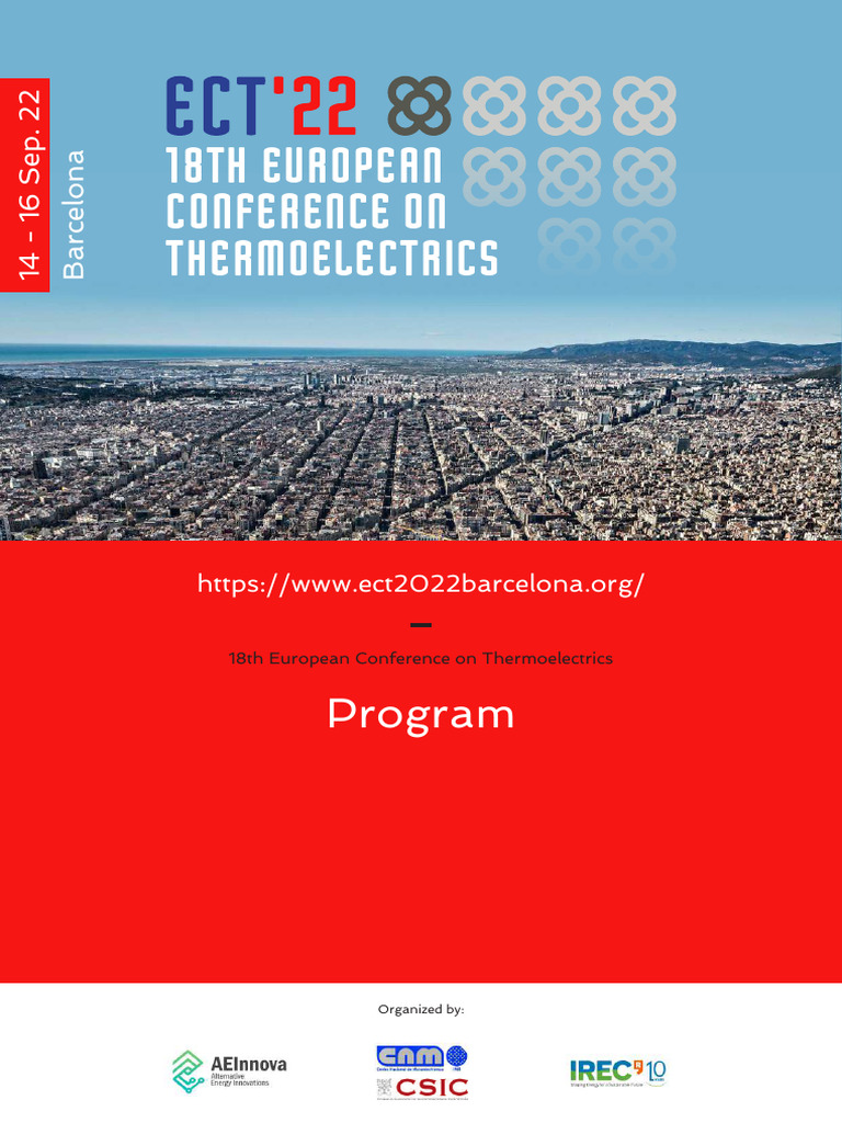 Programa ECT 2022 Compressed | PDF | Electricity | Building Engineering