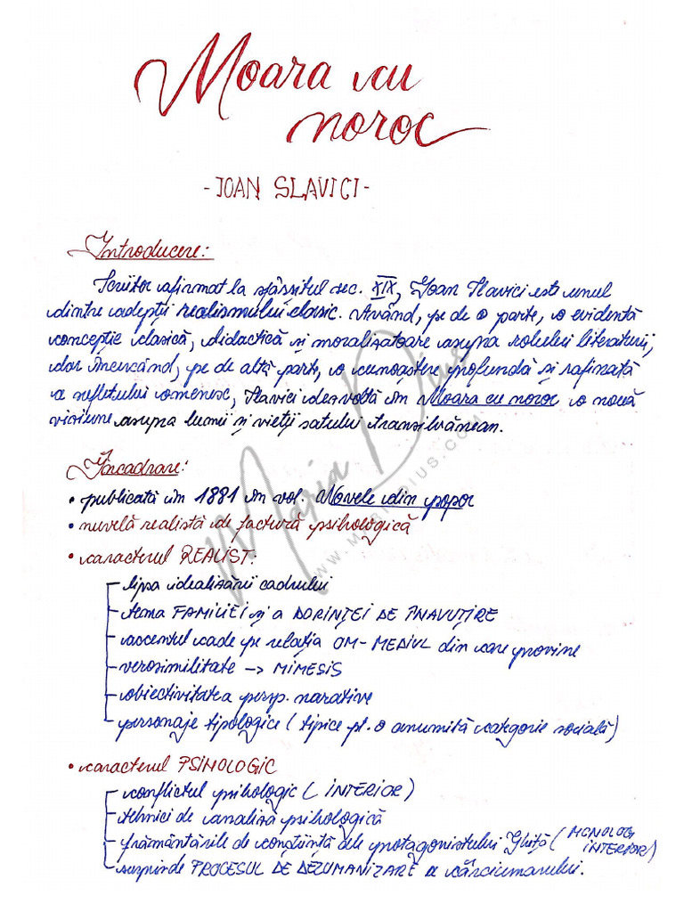 Moara Cu Noroc - Watermark | PDF