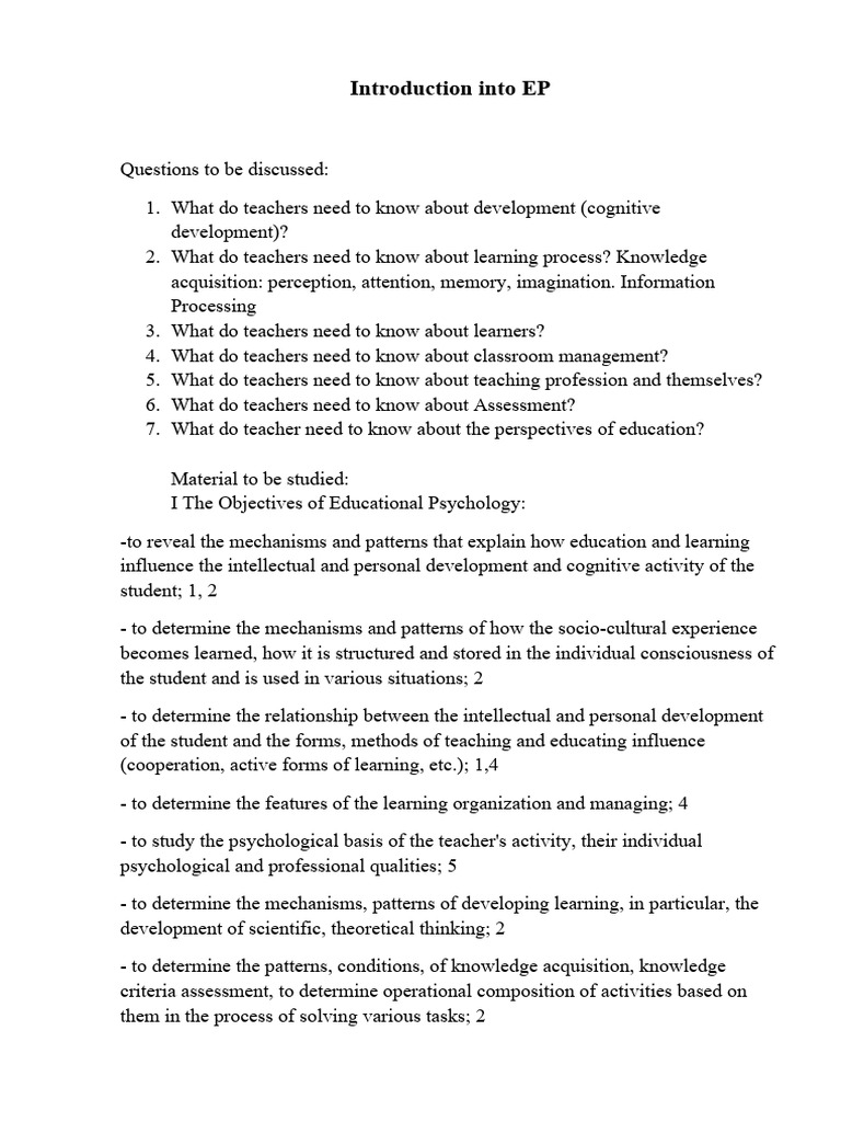 Session 1.docx 2 | PDF | Learning | Teachers