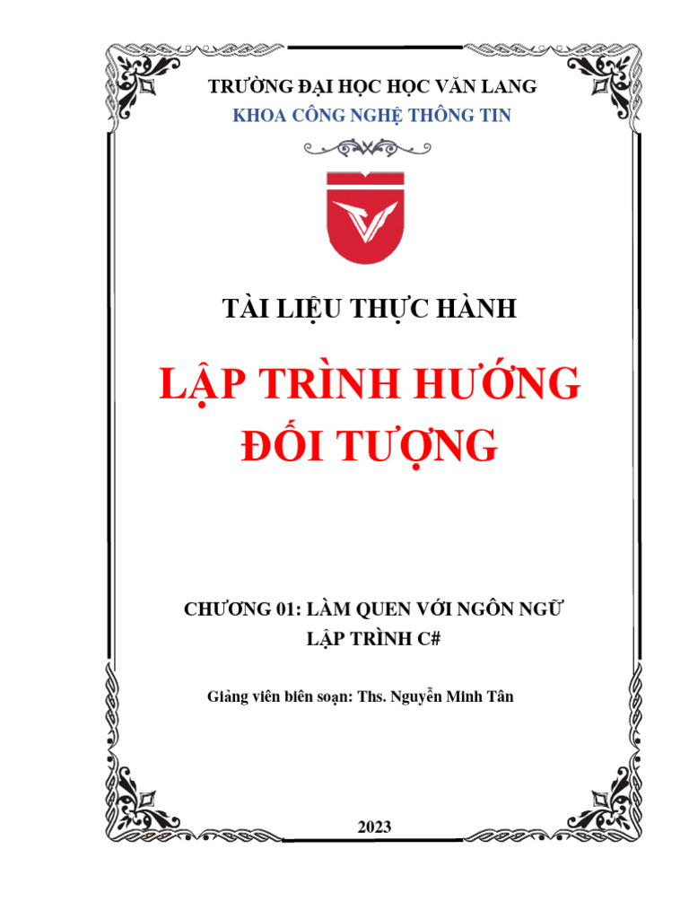 TH - 01 - Lam Quen Ngon Ngu CSharp | PDF