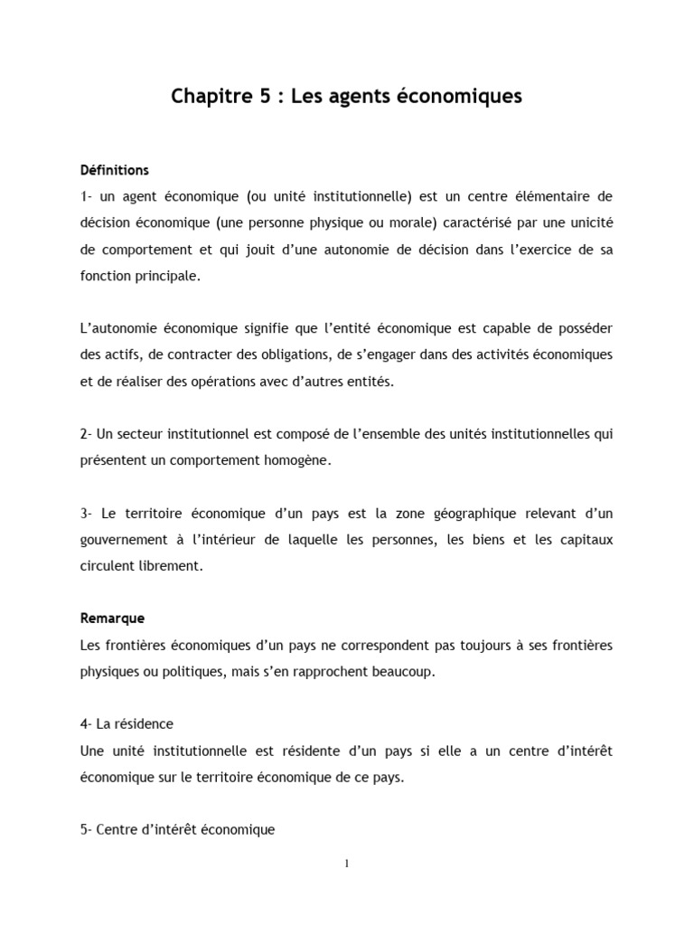 15chapitre 5 Les Agents Économiques | Download Free PDF | Business | Impôts