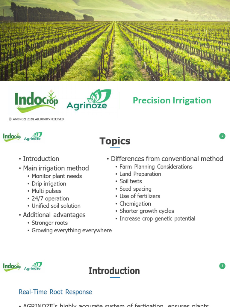 Precision Irrigation | PDF | Soil | Irrigation
