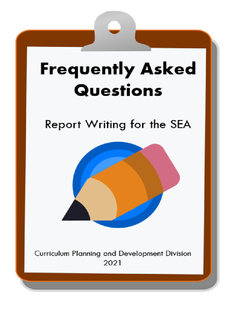 SEA Report Writing Guidelines | PDF | Rubric (Academic) | Paragraph