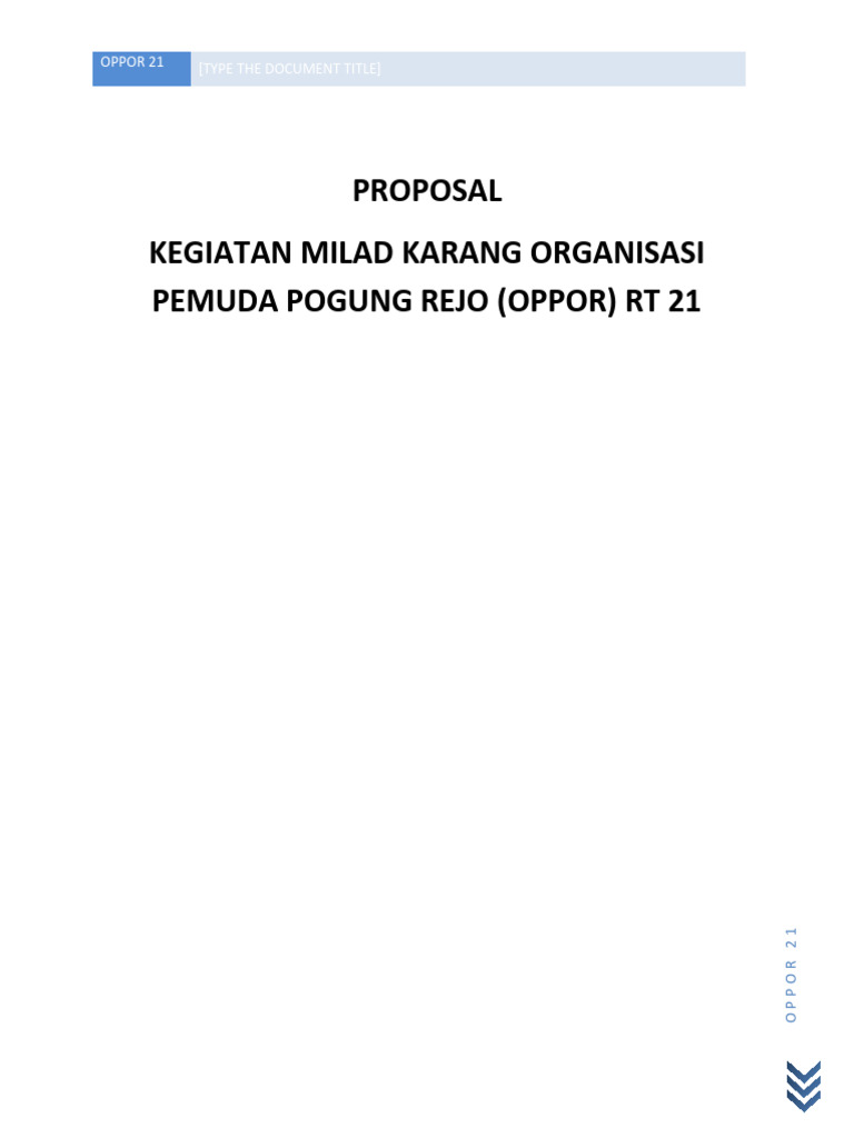 Proposal Kegiatan Milad | PDF
