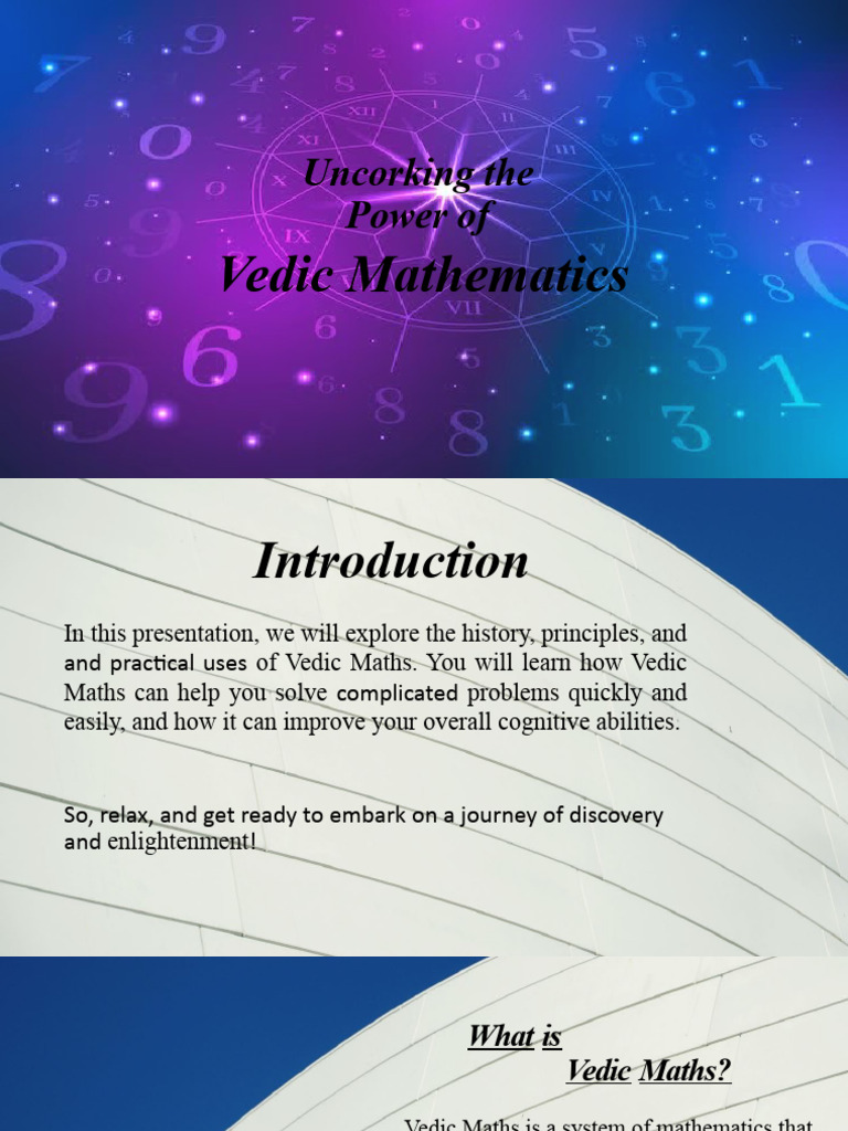 Vedic Mathematics | PDF | Mathematics | Vedas
