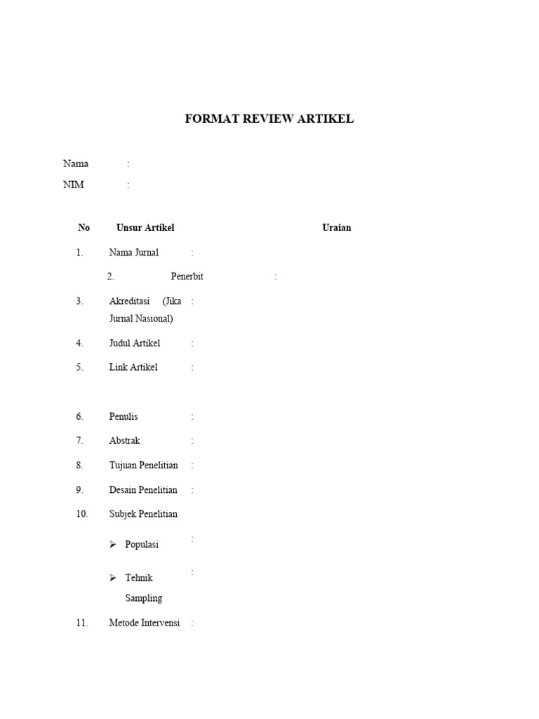 Format Review Artikel | PDF