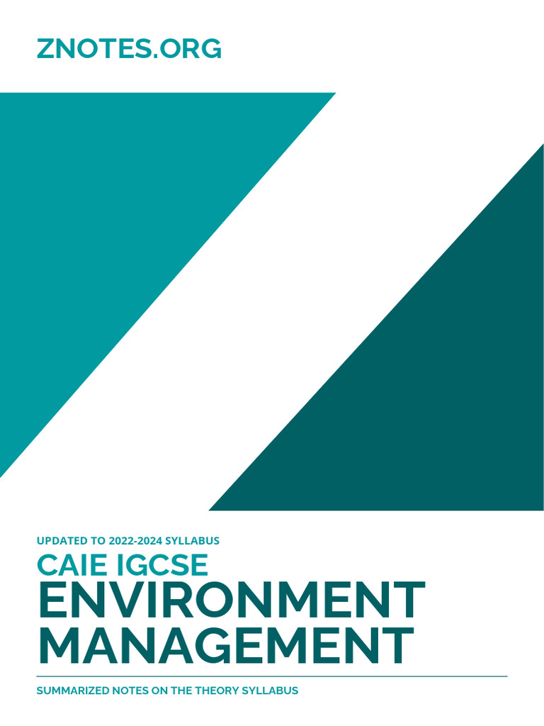 Caie Igcse Environment Management 0680 Theory v2 | PDF | Rock (Geology ...