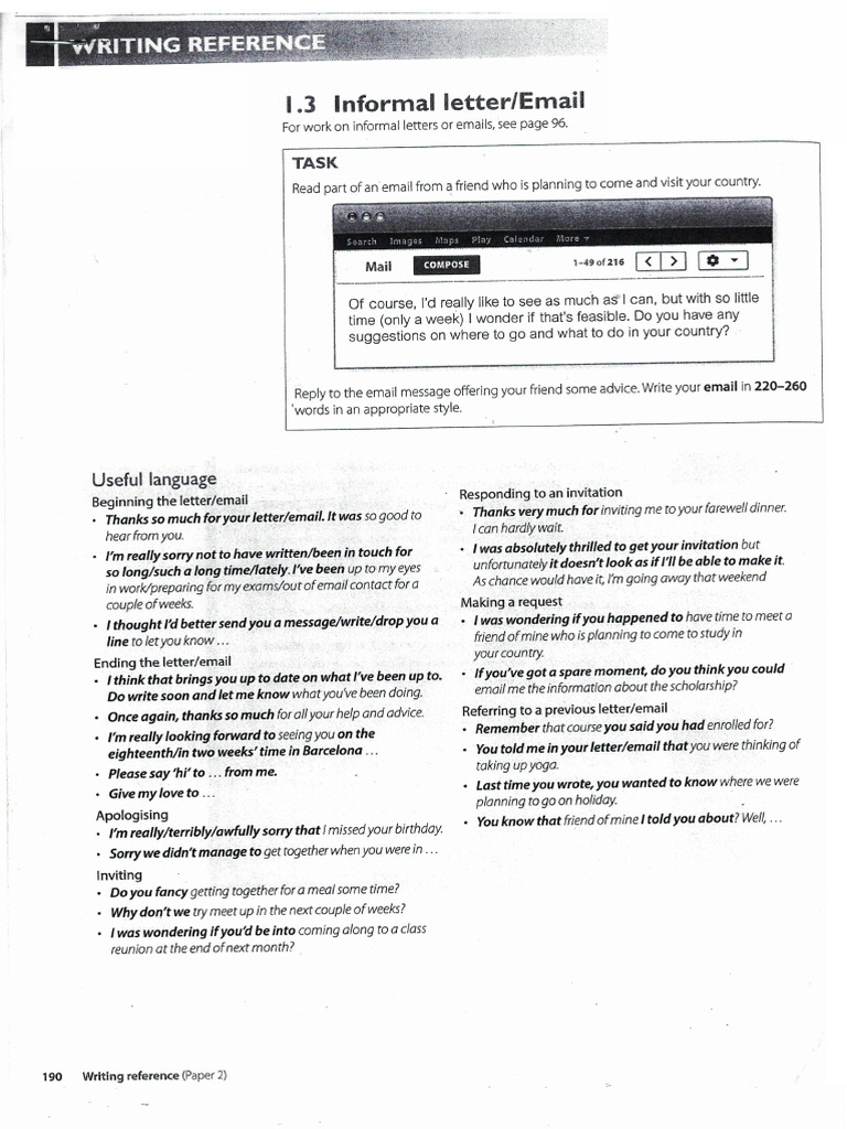 Writing Phrases Examples b1 | PDF | Grammar | Language Mechanics