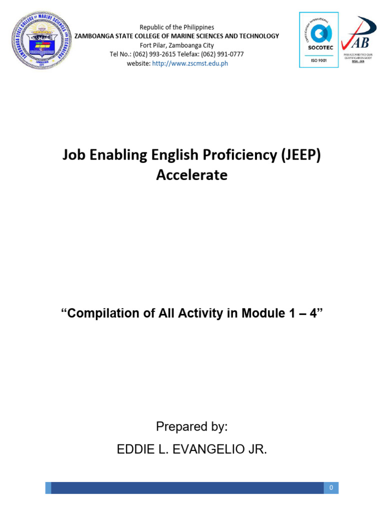 JEEP 2B Output | PDF | Self Concept | Behavioural Sciences