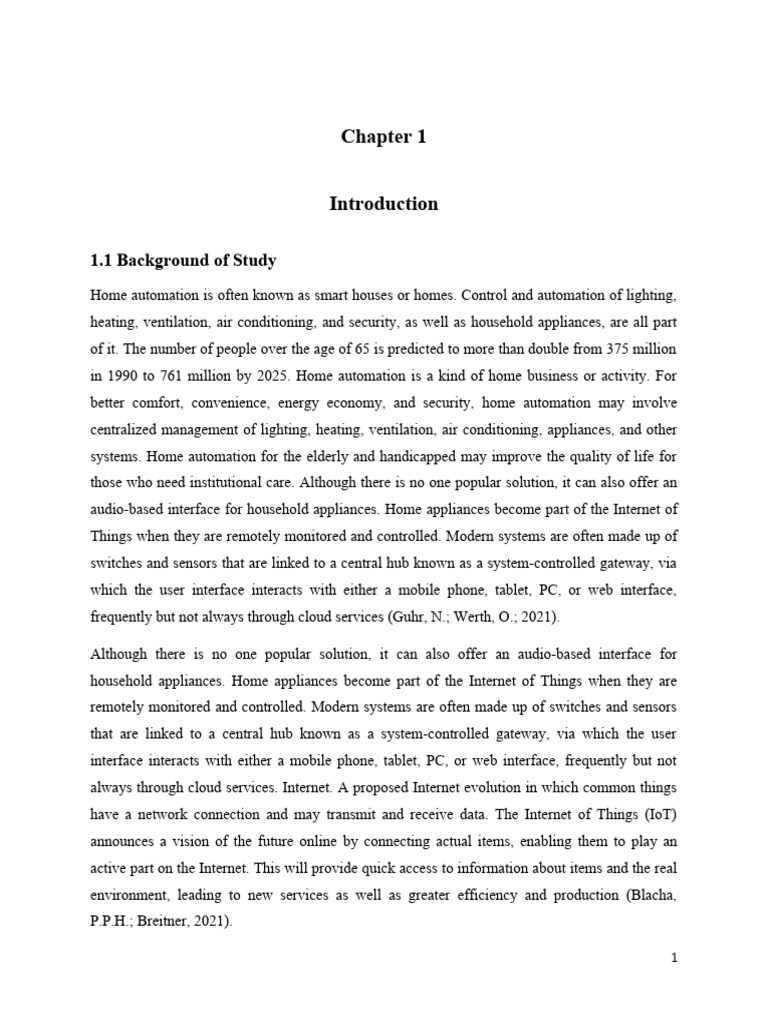 Home Automation Project Pdf Home Automation Internet Of Things