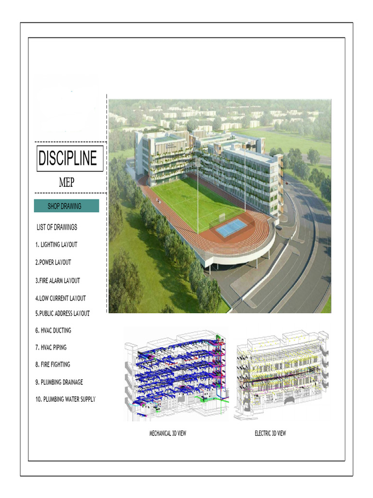 Presentation Projet Revit | PDF | Pipe (Fluid Conveyance) | Lighting