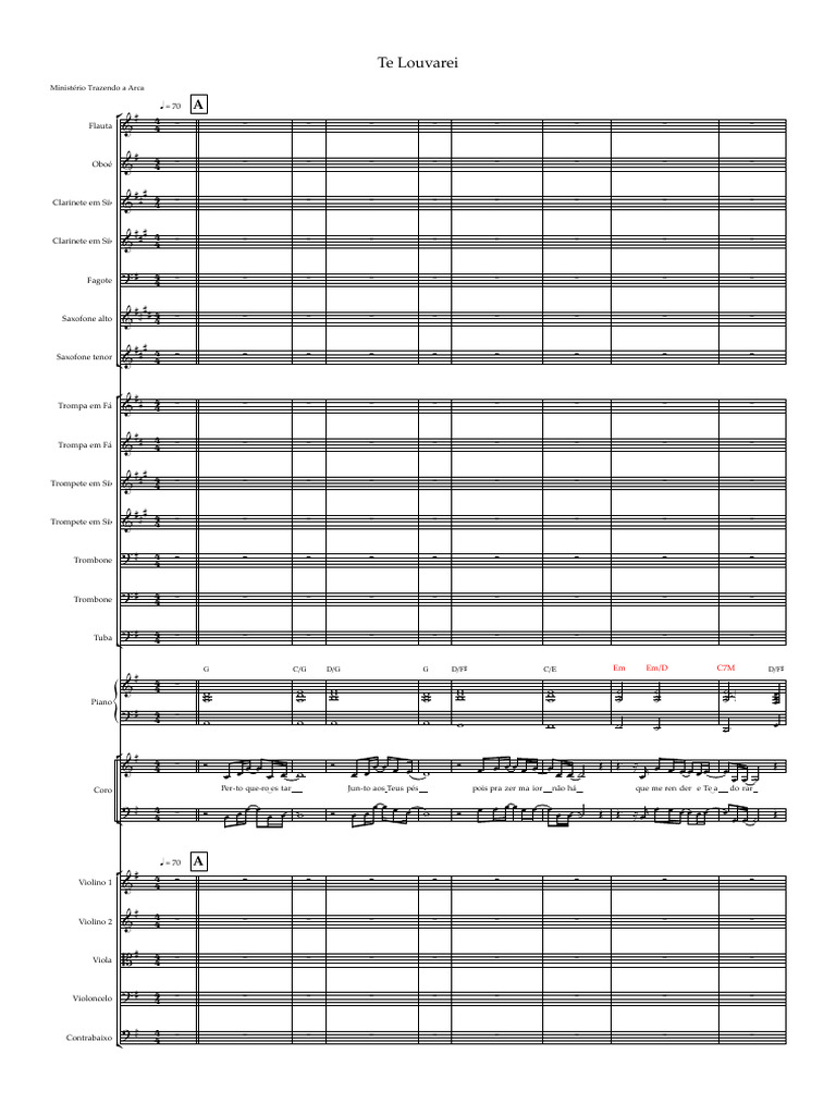 Te Louvarei - Trazendo A Arca | PDF