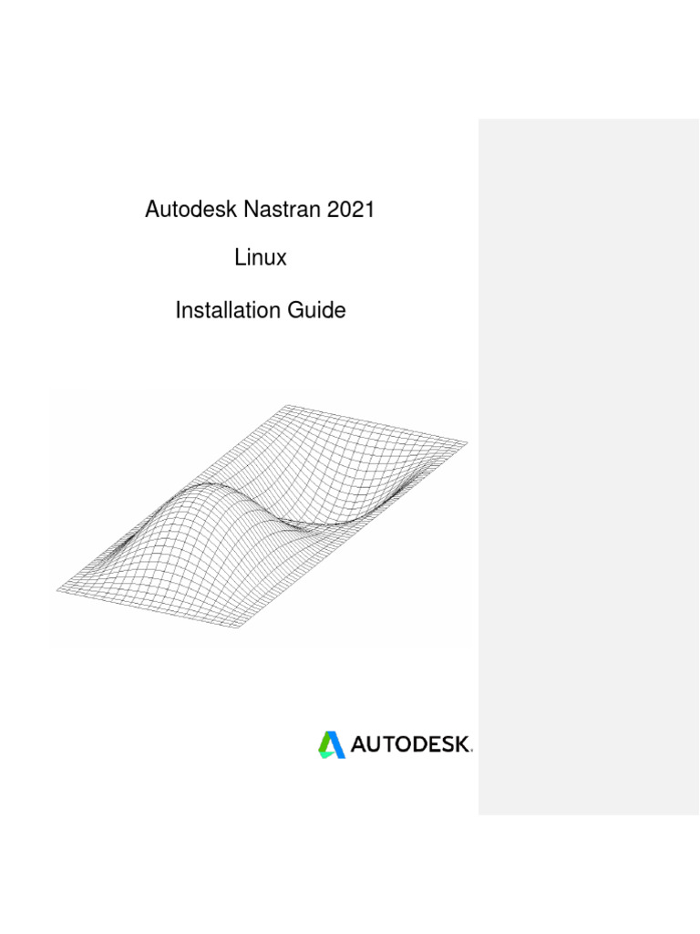 Autodesk Nastran 2021 Linux Installation Manual | PDF | Installation (Computer Programs ...