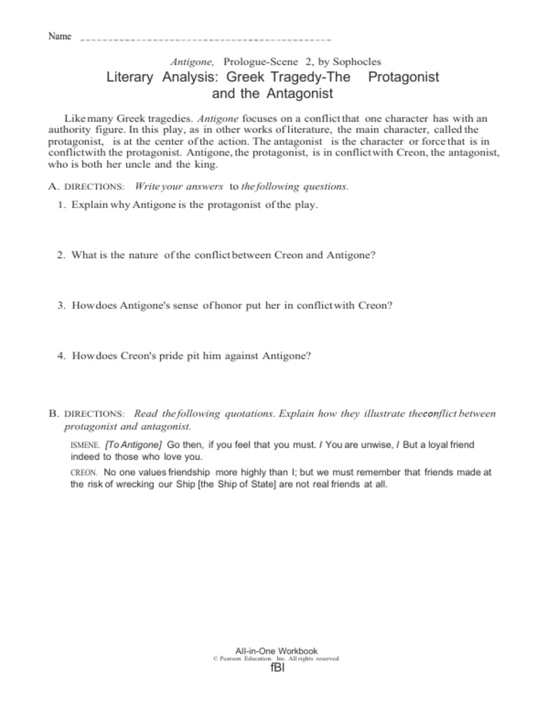 Antigone Literary Analysis | PDF | General Fiction