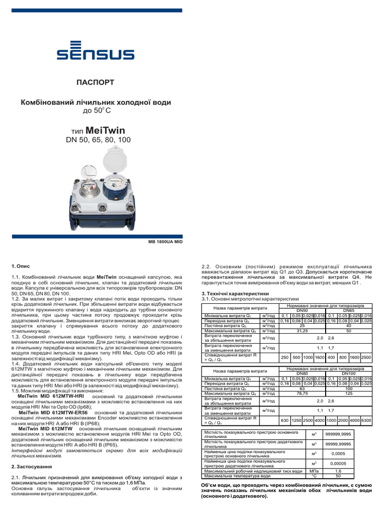 Opisanie Sensus Meitwin 78492264 | PDF