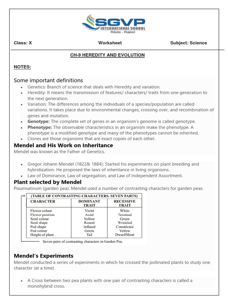 HEREDITY | PDF | Dominance (Genetics) | Reproduction HEREDITY | PDF | Dominance (Genetics) | Reproduction