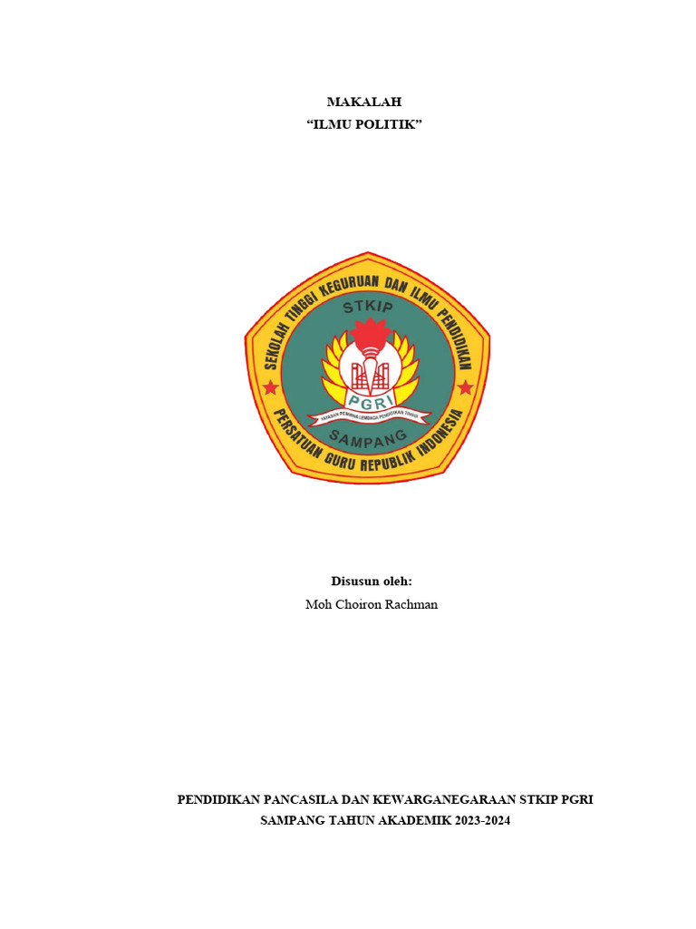 Makalah Ilmu Politik Pdf