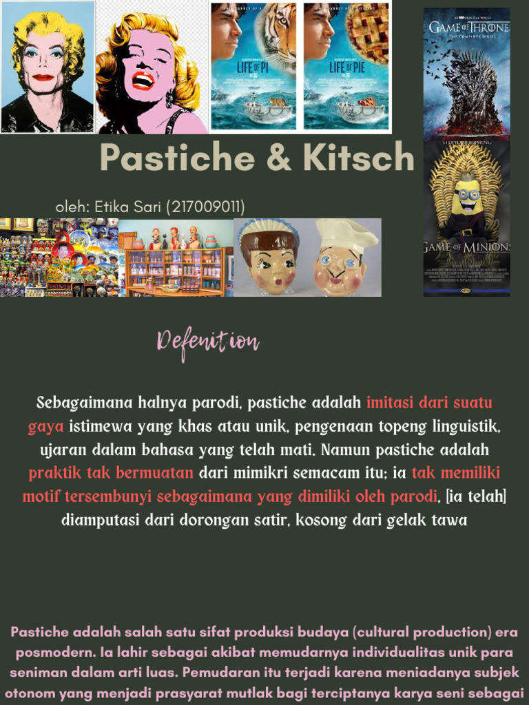 Pastiche & Kitsch | PDF