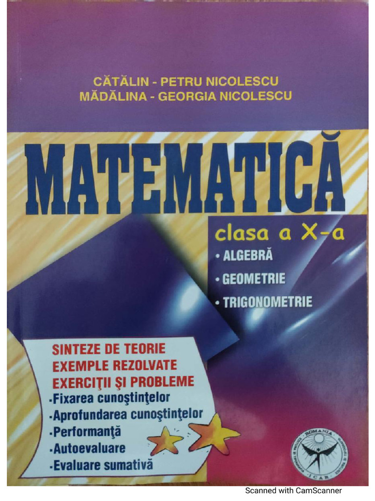 Culegere Matematica 10 | PDF