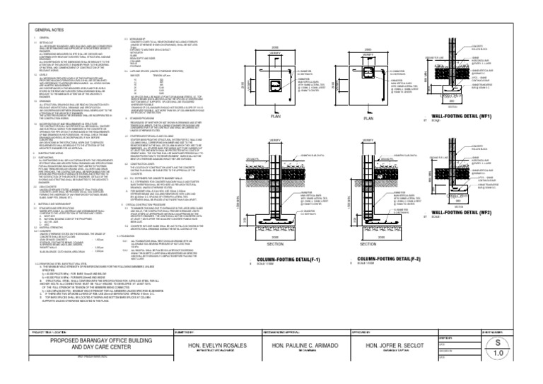 BH Plans ST 1 | PDF | Concrete | Foundation (Engineering)