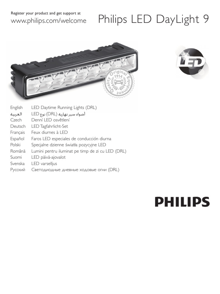 Philips Led Daylight 9: Register Your Product and Get Support at | PDF