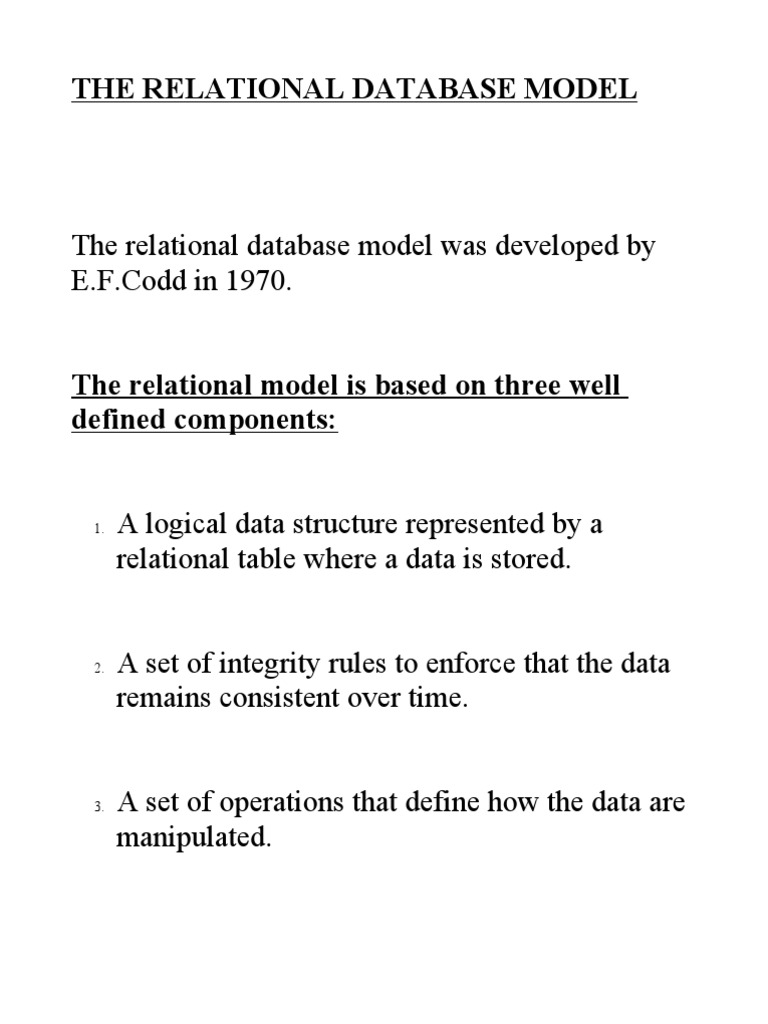 Dbms Ch3 | PDF | Relational Database | Relational Model