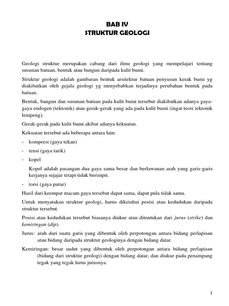 4 - Struktur Geologi - PGT Ta | PDF